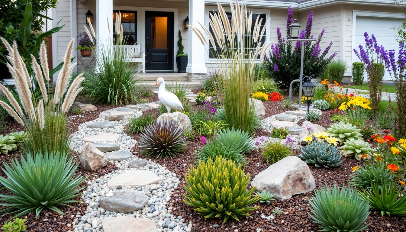 Easy Front Yard Landscaping with Low Maintenance Plants - yardutopia.com